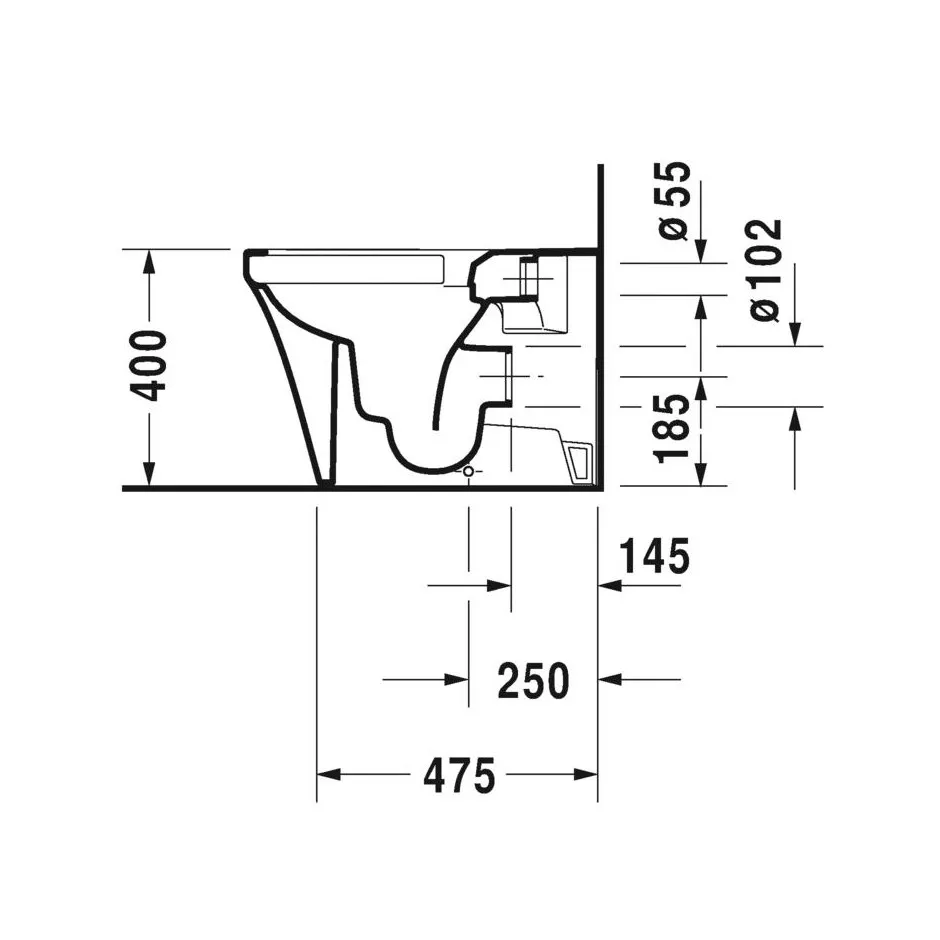 Duravit P3 Comforts Miska Wc Rimless Bez Rantu Spłukującego Wersja